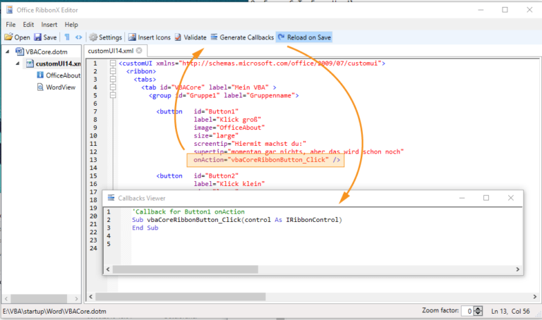 Ribbon für VBA – Button in Action – imaginado
