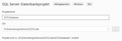 Visual Studio Projekt einrichten und SQL-Datenbank entwerfen – imaginado