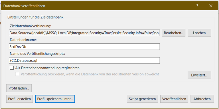 Visual Studio Projekt einrichten und SQL-Datenbank entwerfen – imaginado