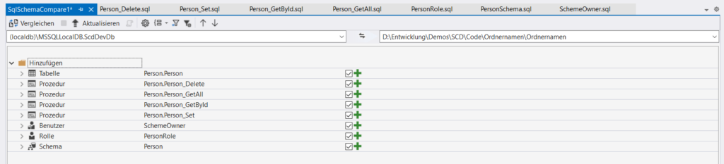 Visual Studio Projekt einrichten und SQL-Datenbank entwerfen – imaginado